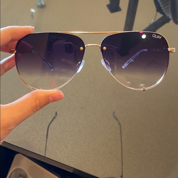 Quay Australia | Accessories | Nwt High Key Rimless High Key Black Fade ...